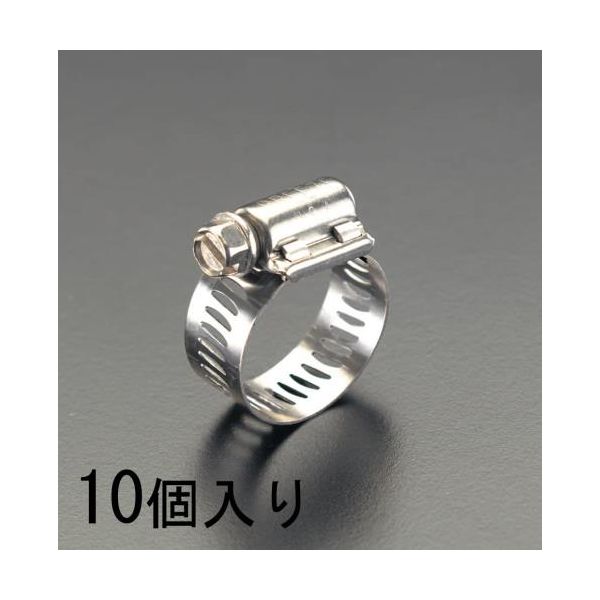 エスコメーカーお問い合わせ：06-6532-6226●適合直径…11〜20mm●材質…スクリュー：SUS305、バンド：SUS301●バンド幅…12.7mm●六角(−)ねじ…5/16”(8mm)●耐腐食性の高いステンレスなので船舶等への使用...
