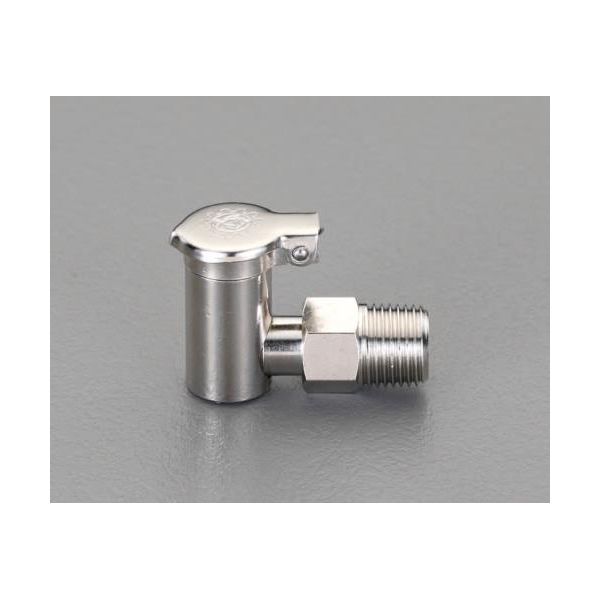 ●サイズ…10mm(胴径)×20.5mm(高)●オイル専用の給油口です。●フタはスプリングで閉まります。●材質…真鍮(ニッケルメッキ)●ネジサイズ…R1/8”　