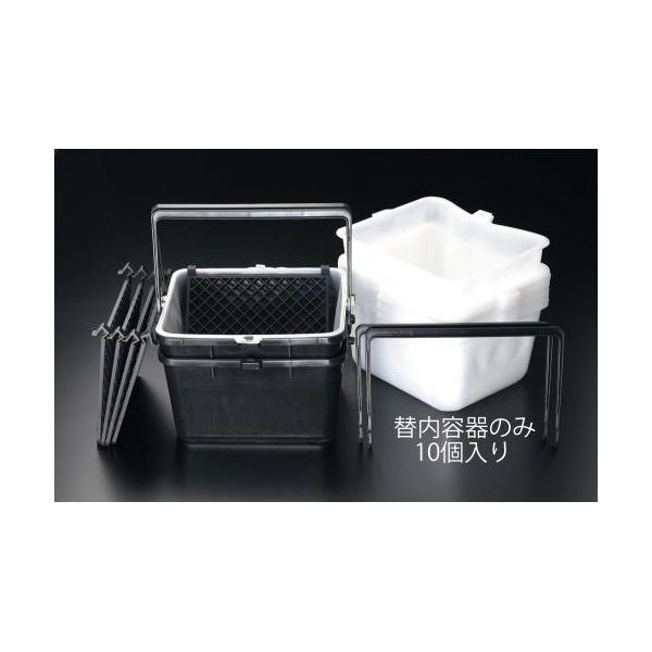 ●EA109N-101用替内容器●材質…プラスチック●内寸…190（W）×230(D）×130（H）mm●外寸…205（W）×245（D）×135（H）mm●重量…348g（10枚で）●入数…10枚入り　