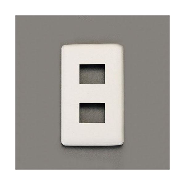 エスコメーカーお問い合わせ：06-6532-6226●サイズ…70×120×7(T)mm●材質…ABS樹脂●口数…2個用●RoHS対応品