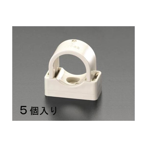 ●カラー…ベージュ●適合…VE16●スペーサー(5mm)付●VE管を壁面より浮かせて固定できます。●入数は5個入りです。●ねじ穴径…5mm　