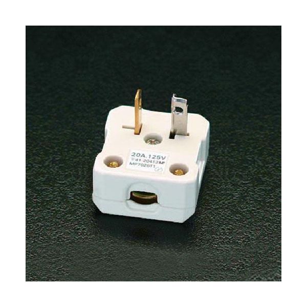 ●定格容量…20A 125V●L型プラグ●適用電線…2mm2、3.5mm2●サイズ…38× 40×21(D)mm●コード仕様…平形用●RoHS対応品　