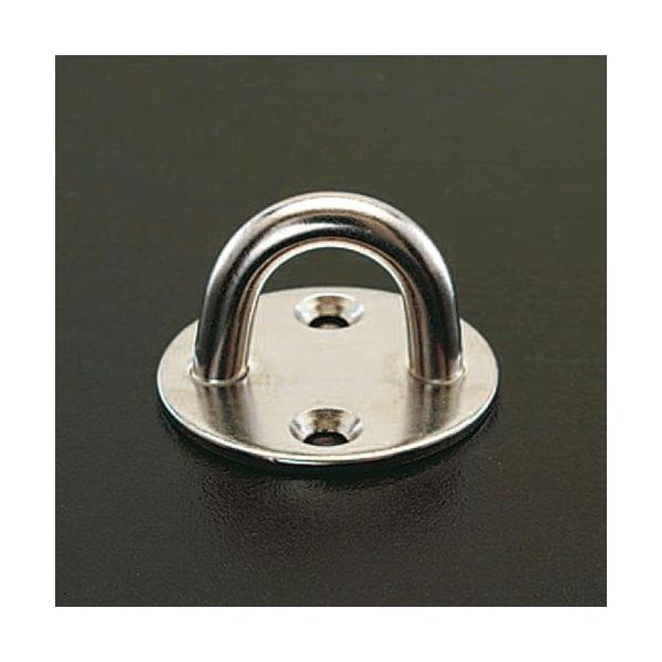 ●材質…SUS304●穴径…5.5mm●線径…7.6mm●プレートサイズ…50mm●サイズ…A：29.7mmB：21.8mmC(リング径)：24.6mm●使用荷重…270kg●取付ねじ無し