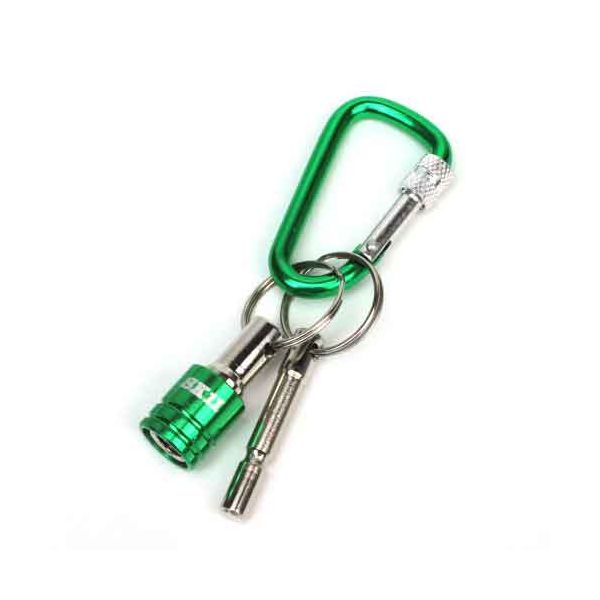 【用途】先端工具、キー等の落下防止。【機能・特徴】ホルダーの着脱方向を反対にすることで不意の脱落を防ぎます。ネジ式ロック付カラビナ小を採用しておりますので、不意の脱落防止はもちろん、取付ける場所も選びません。軽量アルミ製で安心設計なネジ式ロ...