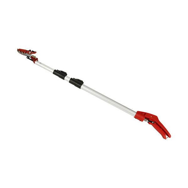 【用途】 庭木の剪定作業、果樹の収穫作業用。 【機能・特徴】 最短時の長さが95cmとコンパクトなので、傘立てや下駄箱に収納できます。 部品の付け外し不要のスプリング式キャッチ機能付きです。 従来品に加えてキャッチ力がアップしています。 全...
