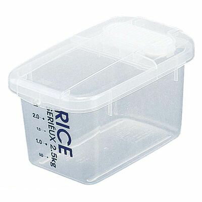 ●外寸1：263×163×H150●重量：360g●容量：3kg●材質1：ポリプロピレン●付属品1：防虫剤●付属品2：計量カップ(1合用)●1辺(mm)：160●2辺(mm)：270●3辺(mm)：160●重量(g)：360●製品重量(g)...