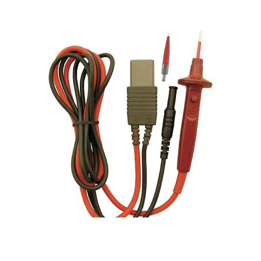 &nbsp; 共立電気計器 &nbsp; 0120-62-1172 ●絶縁抵抗計用リモートスイッチ付赤黒プローブセットです。●プローブ、フラットテスト棒、ワニグチクリップ、先端金具ロング、標準、コードケース付きです。●3321Aシリーズ（3...