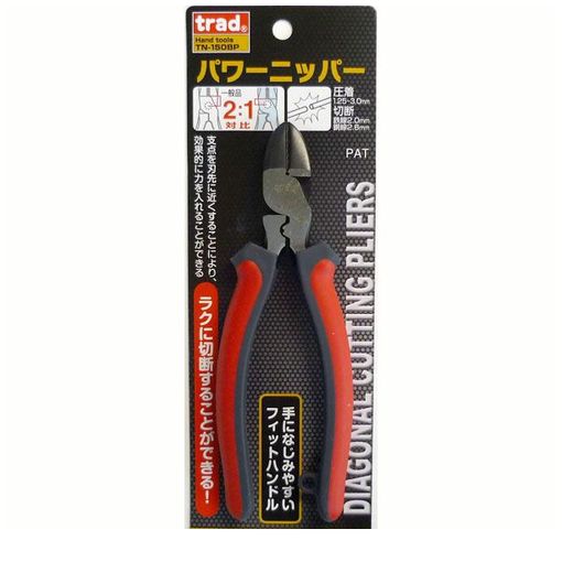家庭内に準備しておきたいDIY工具支点を刃先に近くしラクに切断が可能●サイズ：全長約150mm●材質：クロームバナジウム鋼●切断能力：鉄線2.0mm、銅線2.6mm●圧着能力：1.25〜3.0mm