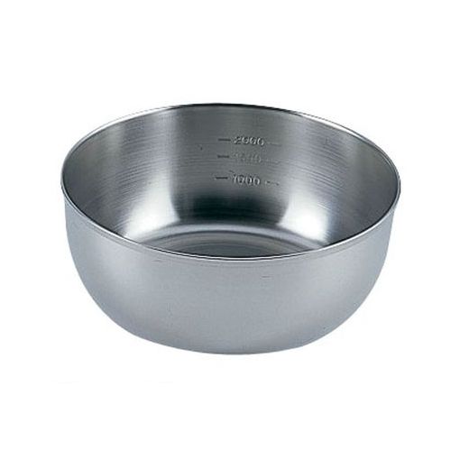 ●仕様：18cm●サイズ表示(cm) 内径×深さ(mm) 容量(L) 質量(kg) 底径(mm) 目盛表示(cc) 板厚(mm)：18 176×78 1.7 0.35 140 400・ 800・1 200 0.8●※IH100V対応