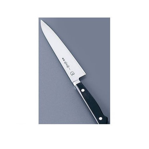 ●仕様：15cm●サイズ(cm) 規格 全長(mm) 質量(g) 背厚(mm)：15 大 260 90 2.0●SA 佐文 業務用牛刀(手研本刃付)佐文は本格派の技法を心にこめた、丹念な鋭い刃先が特長です。伝統の技を今に伝える切味は、時代を...