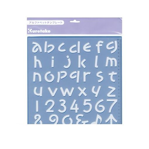 ●仕様：小文字　KU208−14●規格 メーカー品番 幅×奥行(mm)：小文字 KU208-14 280×280●なぞるだけで簡単にかわいい文字が書けます。※マーカーペン等はP.2015よりお選びください。