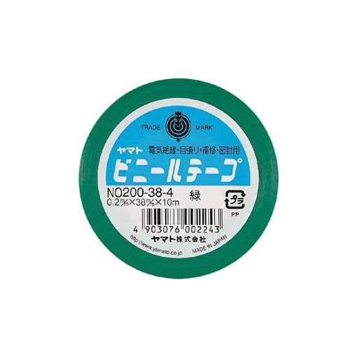 &nbsp; ヤマト &nbsp; 06-6584-1130 ●テープ厚：0．2mm●材質：基材＝PVC，粘着剤＝ゴム系●絶縁性と粘着力が高く、燃えにくい。●耐水・耐油・耐薬品性に優れています。●入数：1巻