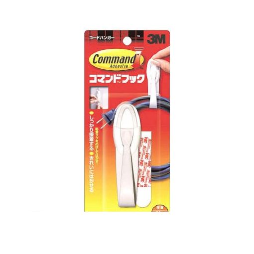 &nbsp; 3M &nbsp; 0570-011-211 ●多くの材質の壁面（平滑面）にしっかり接着し、必要に応じて壁面を傷めず簡単にはがせるコード結束フックです。（壁紙や凹凸面には使用できません）●長尺コード・パソコンまわりの多種類コー...