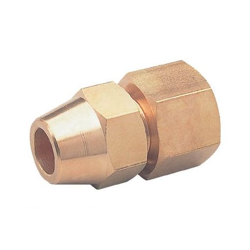 ●フレアー加工銅管とネジ配管の接続に●銅管用継手。●適用銅管外径(mm):8●ねじ:Rc1/8●寸法(mm)L:34●寸法(mm)L1:-●質量(g):40.0●使用流体:水・空気・油●流体温度:-50〜150℃●使用圧力:3.45MPa●...
