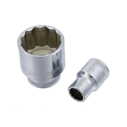 ●スタンダードタイプのソケット12角形状です。●ボルトやナットの締め付け、緩め作業。●対辺寸法(mm):16●差込角(mm):12.7●全長(mm):38●質量(g):63●クロームバナジューム鋼　
