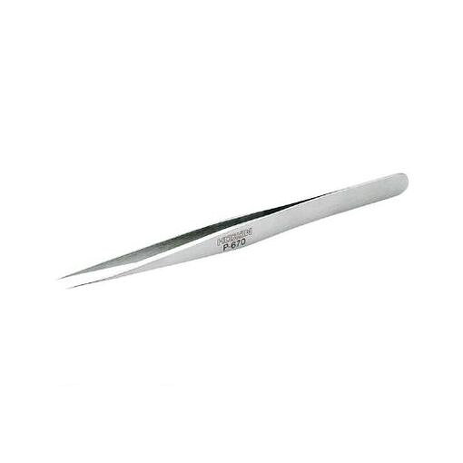 ●先端が極細で超精密です。●危機を嫌う精密機器の作業に。●全長(mm):120●幅(mm):10●先端幅(mm):0.2●質量(g):13●ステンレス　