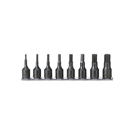 山下工業研究所0537-74-2171【商品説明】【仕様】■3/8(9.5mm)差込■ヘックスビットソケットレールセット■全長52mm■8ヶ組　