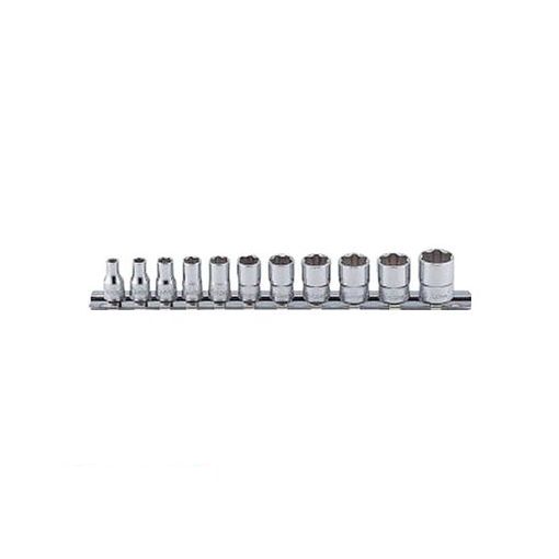 山下工業研究所0537-74-2171【商品説明】【仕様】■3/8(9.5mm)差込■サーフェイスソケットレールセット■12ヶ組　