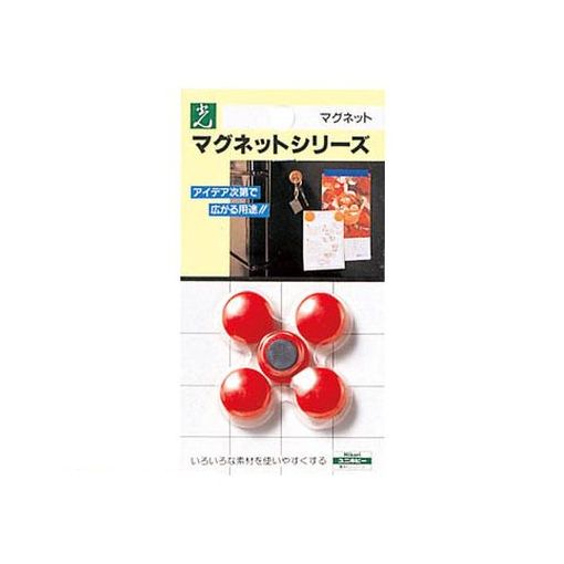 光06-6764-1531【商品説明】【用途】■印刷物等の掲示・固定に。【仕様2】■レッドポイントカラー【材質／仕上】■PS樹脂　フェライト磁石　