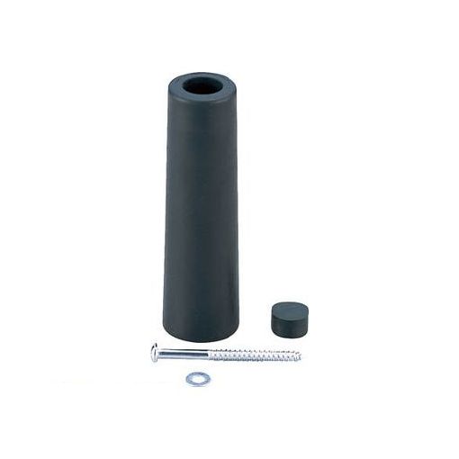 光06-6764-1531【商品説明】【特長】■色移りしにくいエラストマー樹脂タイプです。【用途】■ドアやドアノブの当たり止めに使用できます。【仕様2】■P式ゴムクッション戸当り黒1入90mm【材質／仕上】■エラストマ−　