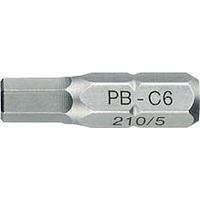 ●強度と精度に優れた差込角1／4（6．35mm）の六角ビットです。●サイズ(mm)：6●軸長(mm)：9●全長(mm)：25●質量(g)：6●差込角：1/4(6.3mm)hexハンドツール【PB　SWISS TOOLS】 ＞ 各種ビット　