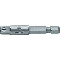 ■ワンタッチビットロック式の電動ドライバー等で、PBのV6シリーズ（1/4sq）のビットソケットを使用する際に最適です。●軸径(φmm)：8●全長(mm)：50●質量(g)：15●ボール溝中心から後端までの長さ(mm)：9●差込角：1/4(...