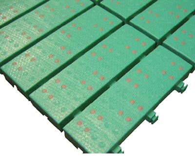 &nbsp; ミヅシマ工業 &nbsp; 06-6534-1201 ●表面サイズ（mm）:300×300×40●防災番号:E0940510580 g●コンパクトで機能的なスノコ。●材質・構造ともに頑強で堅牢性に優れています。●連結方法が自由...