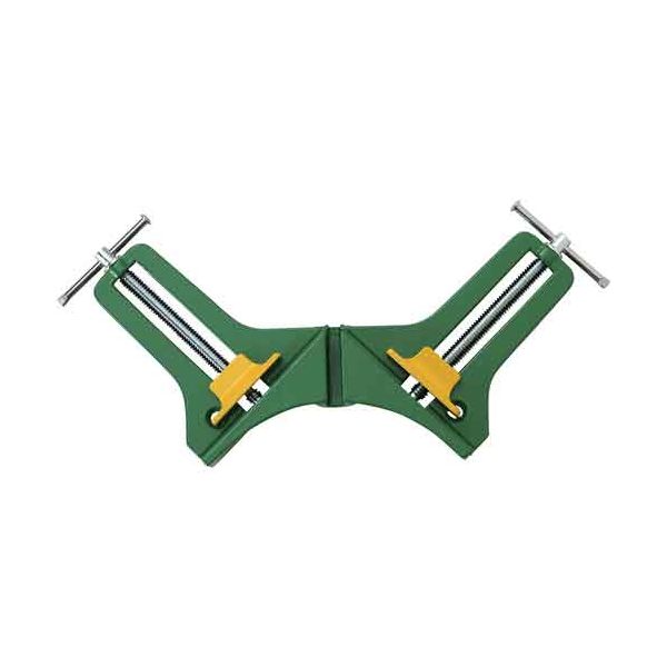 【用途】パネル・ケース・額縁等の製作。【機能・特徴】アルミダイカスト製で軽量です。巾70mmまでの薄板が固定できます。【仕様】●固定板幅：70mm以下。●アルミ合金製。【注意事項ほか】本品は軽作業にお使いください。本品は固定具ですので45度...