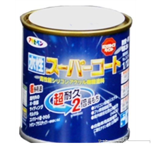 &nbsp; アサヒペン &nbsp; 06-6930-5008 ●商品名　水性スーパーコート　こげ茶　●メーカー　アサヒペン　●規格／品番　1／12L　●サイズ　55X55X60mm　●重量／容量　140g　●特殊フッ素樹脂、シリコン架橋...