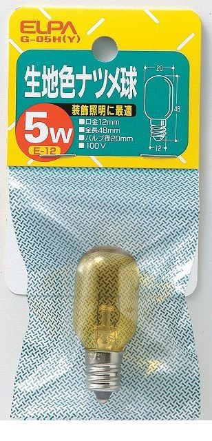 &nbsp; 朝日電器 &nbsp; 042-473-0159 【商品説明】【仕様】●定格：　・電圧　100V　・消費電力 5W　・寿命：約3,000時間●本体サイズ：　・全長：60mm　・バルブ径：40mm　・口金：E12●入数：1個●カ...
