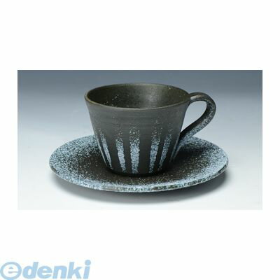 【商品説明】●シックな器に施されたモダンな意匠の碗皿。吹き付けられた白の釉薬が、泡沫のように上に向かって消えていく紋様は、幻想的な雰囲気を醸し出しています。●材質：陶器（京焼・清水焼）、日本製●寸法（約）：碗口径Φ85×H60、皿Φ145×...