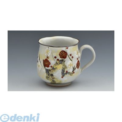 【商品説明】●紅白の梅が描かれた縁起の良いマグカップ。金彩で表現された霞が上品な印象を与えています。鉄銹で描かれている枝ぶりが趣のある表現で、華やかな中にも味わい深さを感じさせてくれます。●材質：陶器（京焼・清水焼）、日本製●寸法（約）：口...