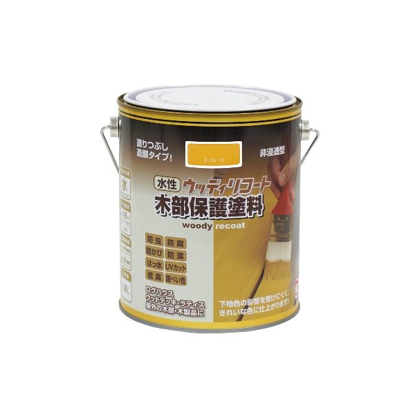 【商品説明】水性木部保護塗料 非浸透タイプ 塗りつぶしが可能●非浸透型ですので、下地色の影響を受けにくく、きれいな色に仕上がります。●隠ぺい効果が高く、塗り替えに最適な低臭の水性木部保護塗料です。●木材の防虫・防腐・防かび・防藻効果に優れ、...