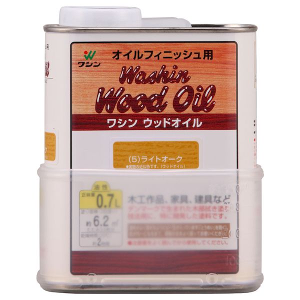 和信ペイントメーカーお問い合わせ：0480-48-2725【商品説明】●木目の美しさと木の手触りを生かす、ムラになりにくい拭き塗り塗料●木の工作品、木彫り作品、木製家具など、屋内で使う作品●塗り面積（2回塗り）：約6.2m2（畳約3.5枚）...