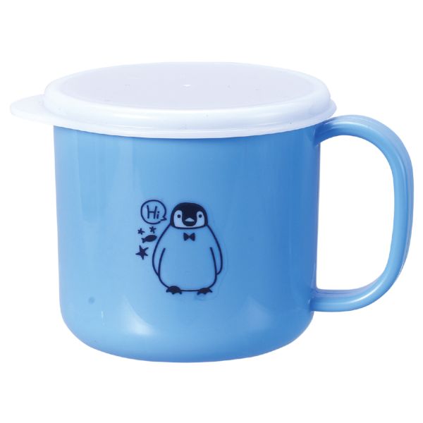 【商品説明】●かわいいペンギン柄の抗菌コップ！●商品サイズ（単位mm)：79×107×69mm●セット内容：本体×1●重量（g）：53g●材質：本体：pp　フタ：PE●包装形態：無●包装サイズ：79×107×69mm●生産国：日本
