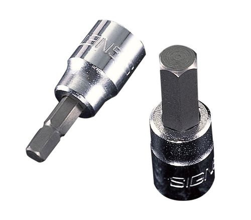 ■六角キャップスクリュー用のビットソケット●サイズ(mm)：6●差込角(DR)：3/8●ソケット外径(b；mm)：17.5●全長(L1；mm)：49●軸長(L2；mm)：23ギアレンチ・各種工具【シグネット】 ＞ 3/8ソケット・アクセサリ　