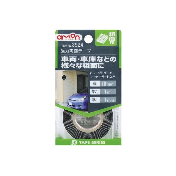 【商品説明】●すぐ付く●凹凸追従性が良い●パッキンとして止水に使える(密着性が高い) 【仕様】・サイズ:幅10mm×長さ1m 厚さ1.0mm・使用温度範囲:-30〜100℃・カラー:黒・材質:基材/不織布　粘着剤/アクリル系【効果的に接着で...