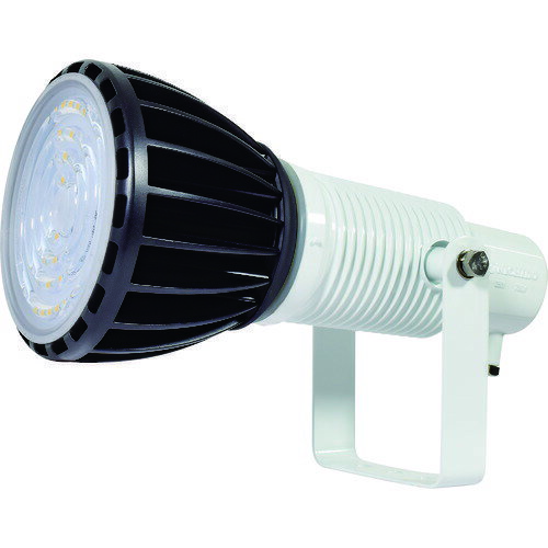 日動工業メーカーお問い合わせ：06-6905-6905【特長】●常設仕様のLED投光器です。●水銀灯（レフ球）400Wと同等の明るさです。(ワイド比較)【用途】●看板照明●常設照明●屋外・屋内照明【仕様】●明るさ(lm)：12700●幅(m...