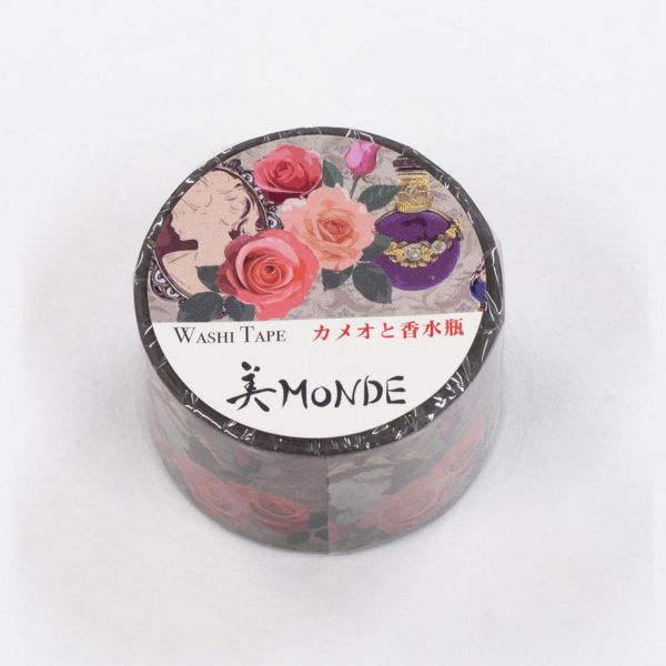 【商品説明】●和紙マスキングテープ●美MONDE　西洋アンティークシリーズ●クリスマス柄と花がデザインされ、金箔グラデーションで華やかに仕上げました。●サイズ縦_本体（mm）：50●サイズ横_本体（mm）：50●サイズ高さ_本体（mm）：20