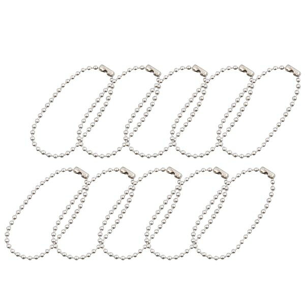 ●商品はイメージです（※工作例の場合があります） ボールチェーン 真鍮 ネックレス アクセサリー DIY 材料 80ミリ 1.5mm 金具 パーツ