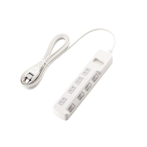 エレコム（ELECOM） ほこり防止シャッター付 省エネタップ T-E6A-2430WH