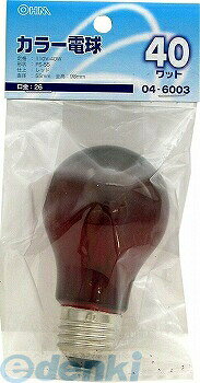 オーム電機メーカーお問い合わせ：0120-963-006● 定格：110V−40W● 形状：PS−55● 口金：E26● 色：レッド● 直径55×全高98mm● 日本製