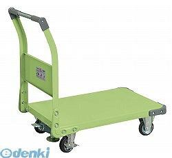 サカエメーカーお問い合わせ：072-895-0200粉体塗装のため荷台面に傷が付きにくい台車です。●外寸：W805×D530×H855mm●カラー：サカエグリーン●質量：35kg●キャスター：100φゴム車●自在車と固定車は組替え可能です。...