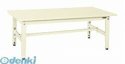 サカエメーカーお問い合わせ：072-895-0200●外寸：W1200×D600×H450〜600mm●均等耐荷重：200kg●質量：31kg●本体色：アイボリー●天板：軽量スチール天板（アイボリー）25t●アジャスター：樹脂製　ネジ径M1...
