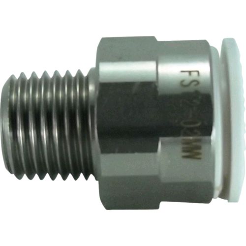 千代田通商メーカーお問い合わせ：043-445-5481【仕様】●接続口径：R1/4●適合チューブ外径D(mm)：12●六角対辺(mm)：19●使用圧力：1MPa(空気)、0.3MPa(水)●使用流体：空気、水【仕様2】●流体温度：-5〜6...