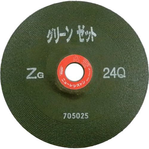 【特長】●重研削用です。●優れた耐久性と安定した高研削能力です。●優れたコストパフォーマンスです。【用途】●あらゆる業種の重研削作業のビード取り・バリ取り、表面研削。【仕様】●粒度(#)：24●砥材：ZG●硬度：Q●外径(mm)：180●厚...