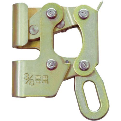 藤井電工メーカーお問い合わせ：0795-48-3360【特長】●軽量かつコンパクトで、片手で容易に操作ができます。●安全帯フックを取り付けた状態でも取り付けが可能です。【用途】●天井設置のインサートボルトへの安全帯取付治具として。【仕様】●...