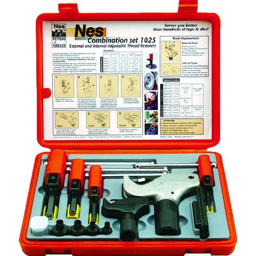ノガ・ジャパンメーカーお問い合わせ：048-777-1733【特長】●ねじ山修正工具のセットです。●外径ねじ山修正工具ネスと内径ねじ山修正工具アイネスのコンビネーションセットです。【用途】●つぶれたねじ山を修正する工具。【仕様】●使用範囲：...