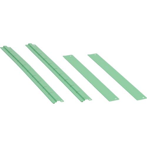 【特長】●ラビット用棚板に取り付けできます。【仕様】●色：ヤンググリーン●適合棚板：RBW-64T YG【仕様2】●縦仕切 2枚●仕切幅ピッチ：50mm【材質／仕上】●スチール（焼き付け塗装）【原産国】日本　