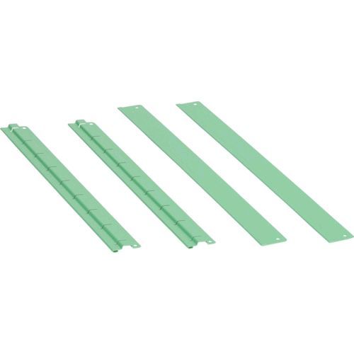 【特長】●ラビット用棚板に取り付けできます。【仕様】●色：ヤンググリーン●適合棚板：RBW-55T YG【仕様2】●縦仕切 2枚●仕切幅ピッチ：50mm【材質／仕上】●スチール（焼き付け塗装）【原産国】日本　